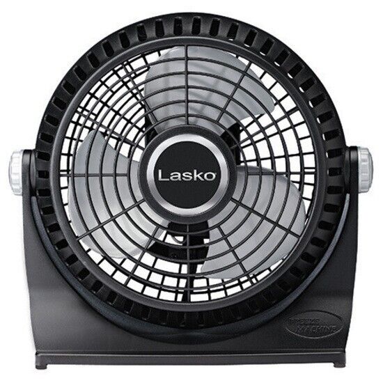 Lasko 507 10" Portable 2 Speed Breeze Table Floor Fan 360 Pivor Compac ...