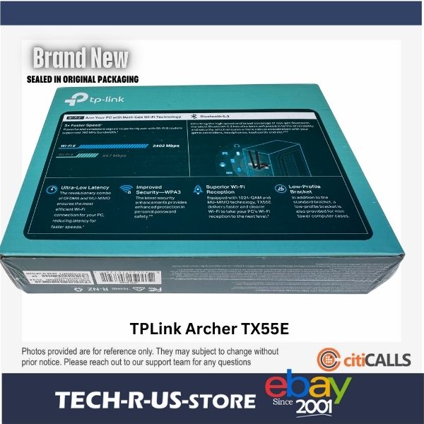 TP-Link Archer TX55E AX3000 Wi-Fi 6 Bluetooth 5.2 PCIe Adapter Retail ...